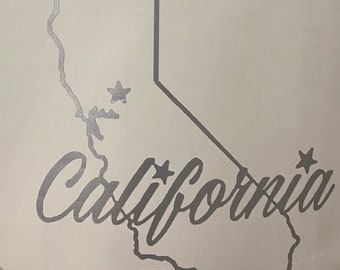 California Outline Permanent Vinyl Decal Sticker Truck Decal - Etsy