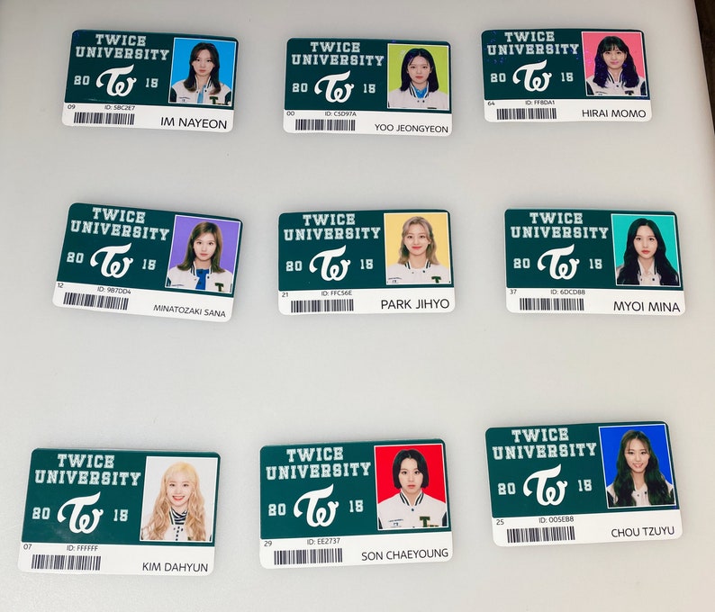 TWICE ID Photocards | Twice Photocards | Kpop Photocards | Kpop Merch ...