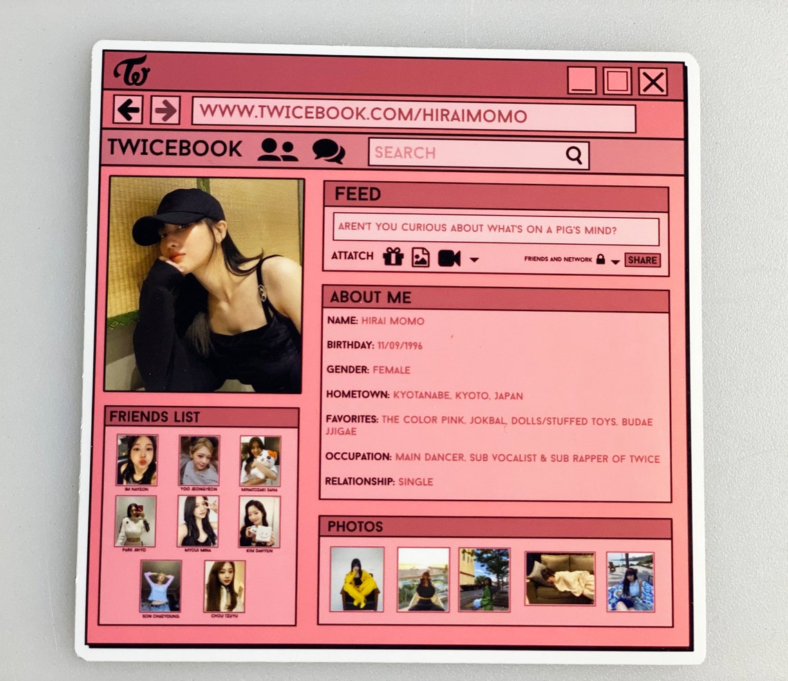 Twicebook Stickers Twice Twice Sticker Kpop Sticker - Etsy