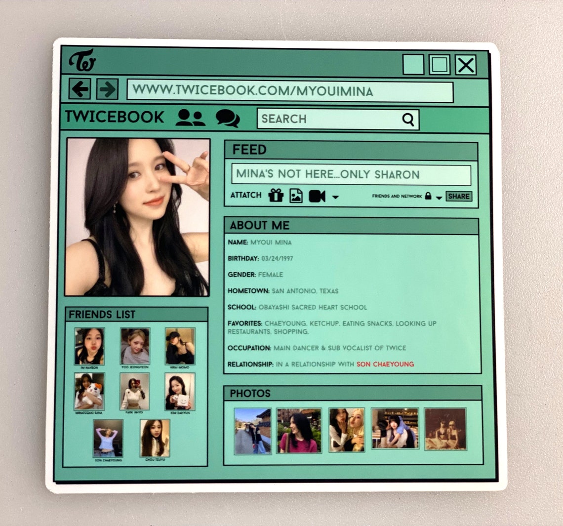 Twicebook Stickers Twice Twice Sticker Kpop Sticker - Etsy