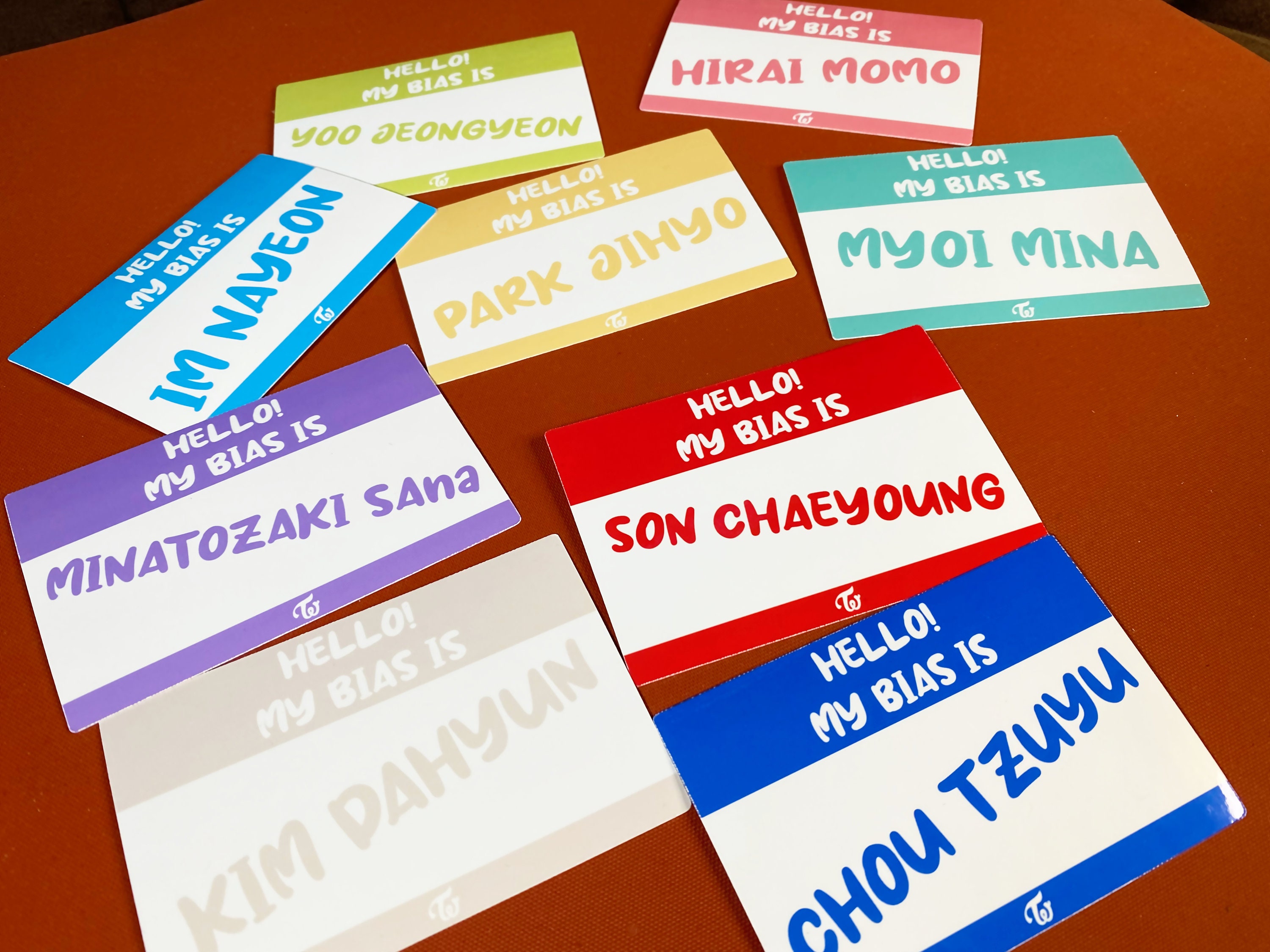 TWICE hi My Bias Is... Stickers Kpop Kpop Stickers Stickers Twice Cute ...