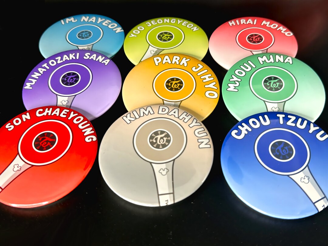 TWICE Candy Bong Badges | Twice | Cute Badges | Buttons | Kpop | Kpop ...