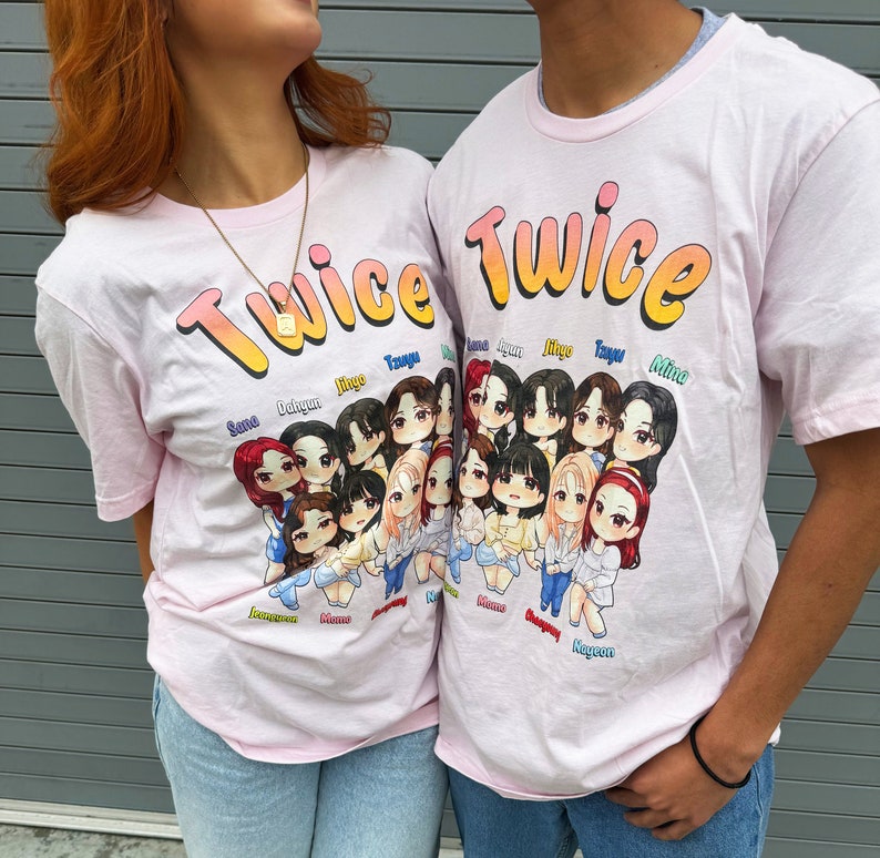TWICE Chibi Shirt Twice Twice Merch Chibi Chibi Shirt Twice Chibi Jihyo ...