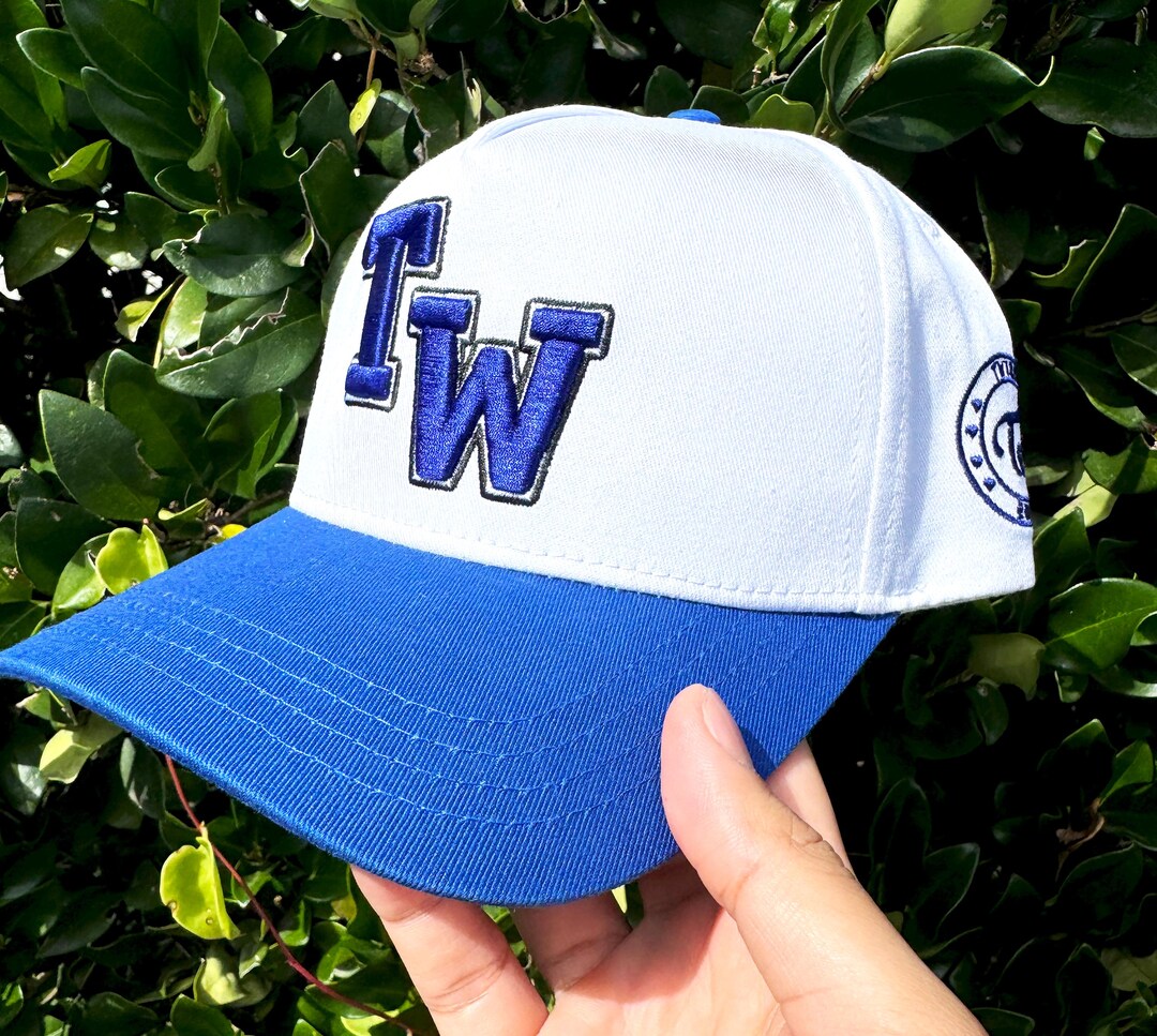 TWICE White & Blue Snapback | Kpop Hats | Twice Merch | Fanmade | This ...