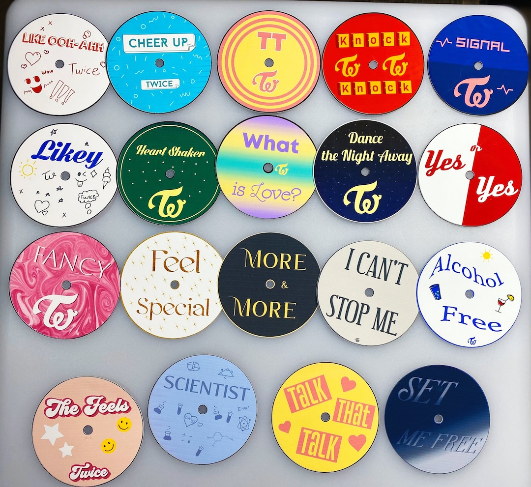 TWICE CD Sticker Twice Merch Kpop Merch Stickers Cute - Etsy