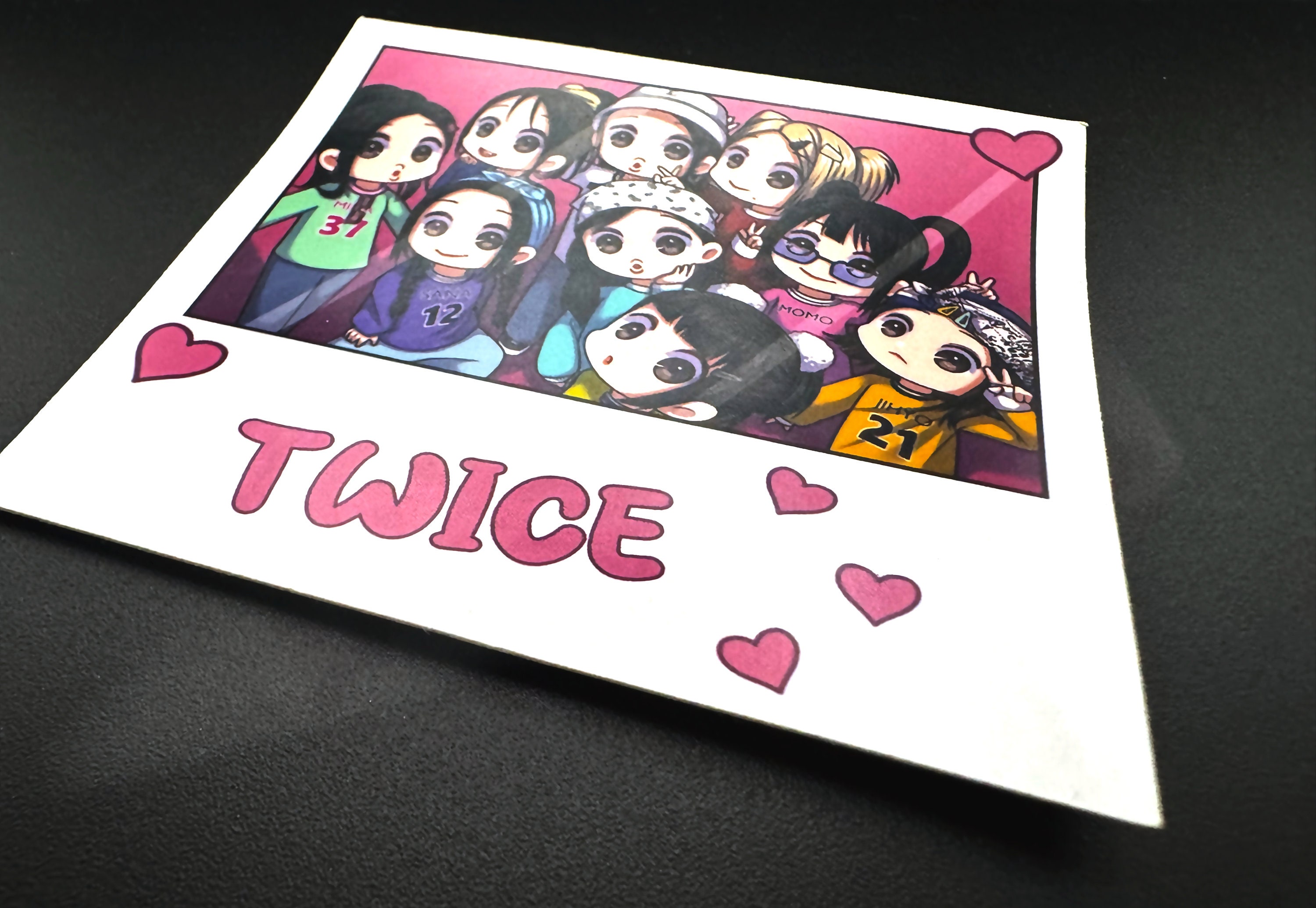 TWICE Chibi Polaroid Sticker Twice Stickers Kpop Kpop Stickers Polaroid ...