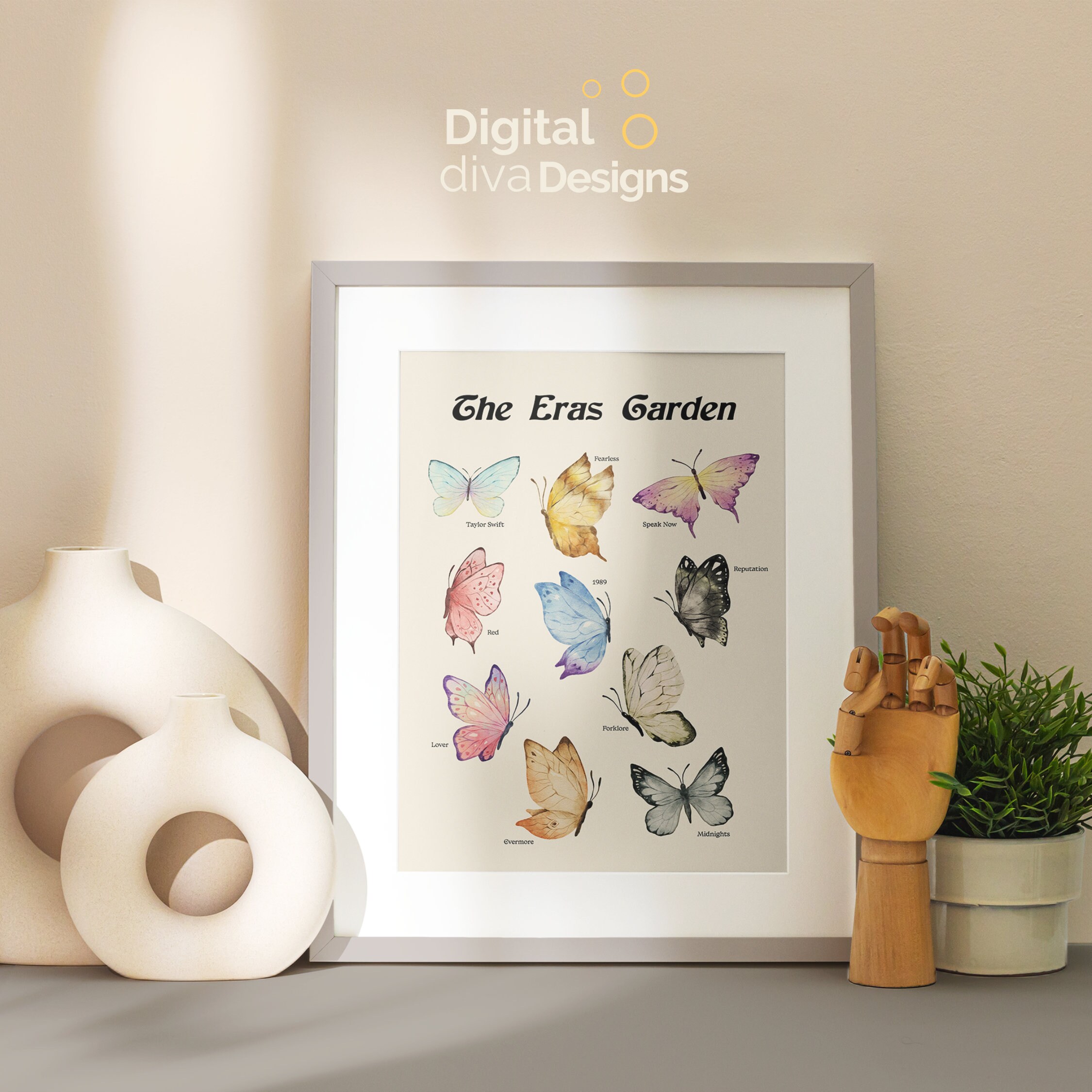 The Eras Garden Butterfly Print Taylor Swift Room Decor, Taylor Swift ...