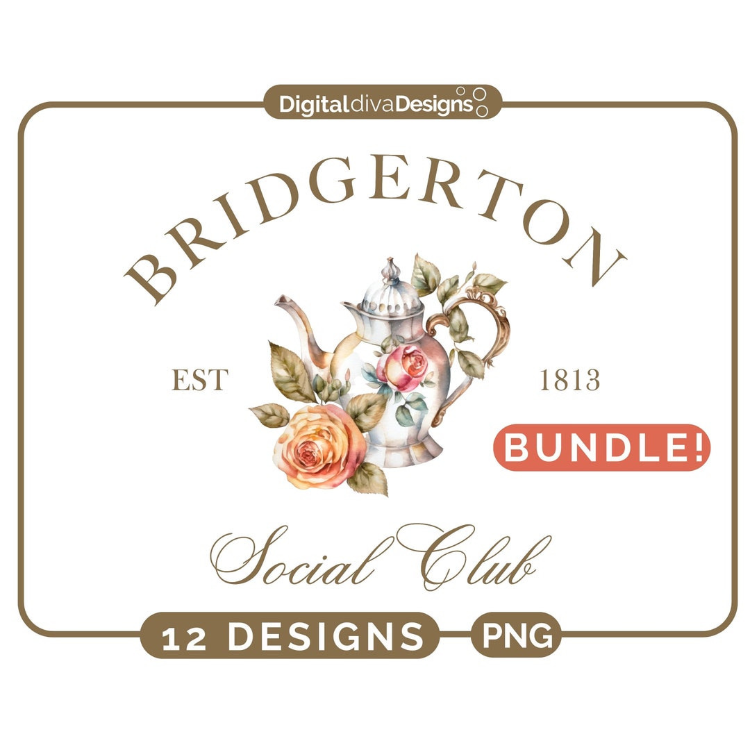 Bridgerton Social Club PNG Bundle - Bridgerton PNG, Lady Whistledown ...