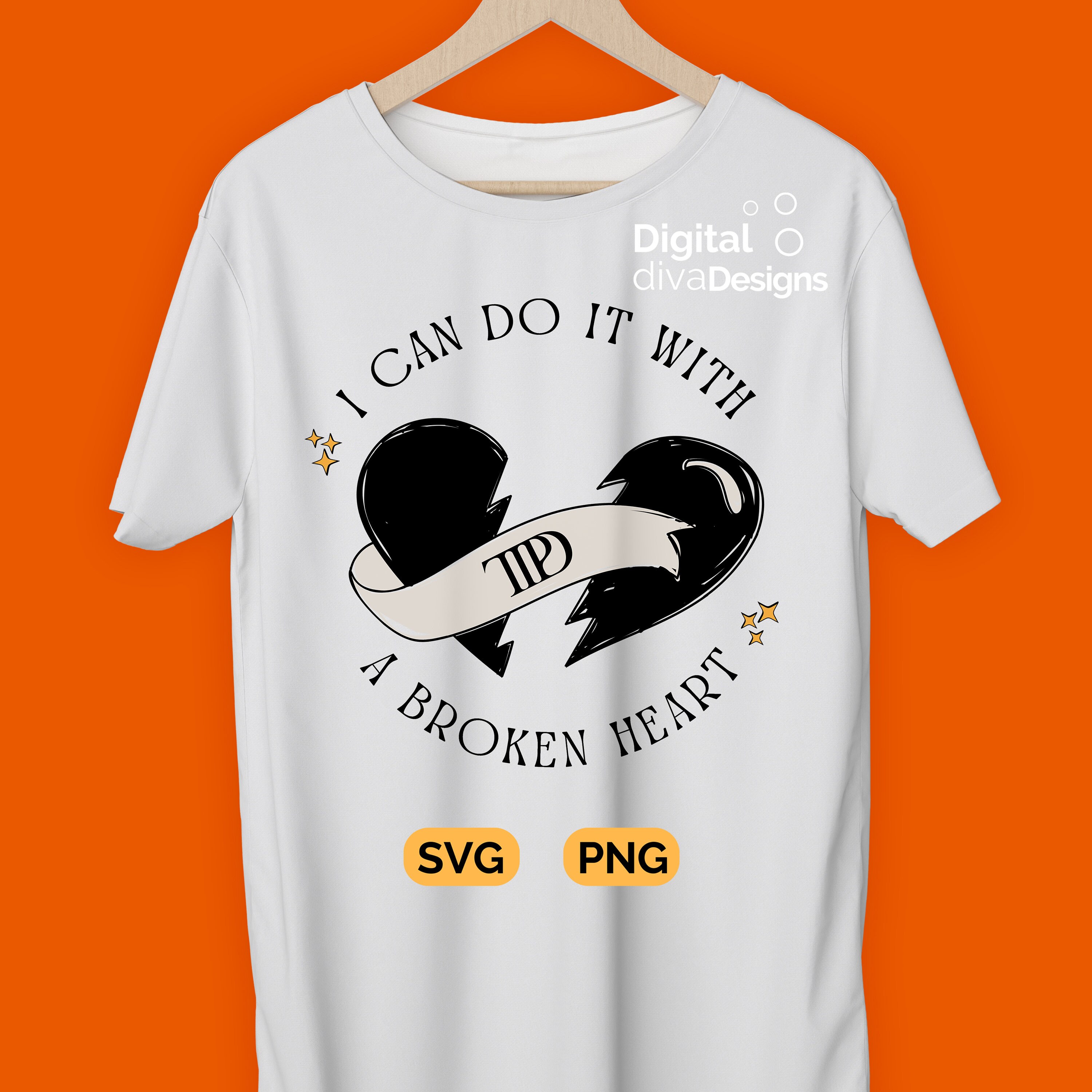 I Can Do It With a Broken Heart SVG & PNG, Tortured Poets Department ...