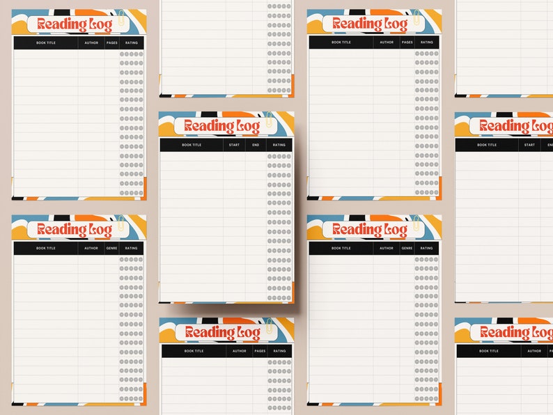 Reading Log Printable, Reading Tracker, Summer Reading Log, Reading Log ...