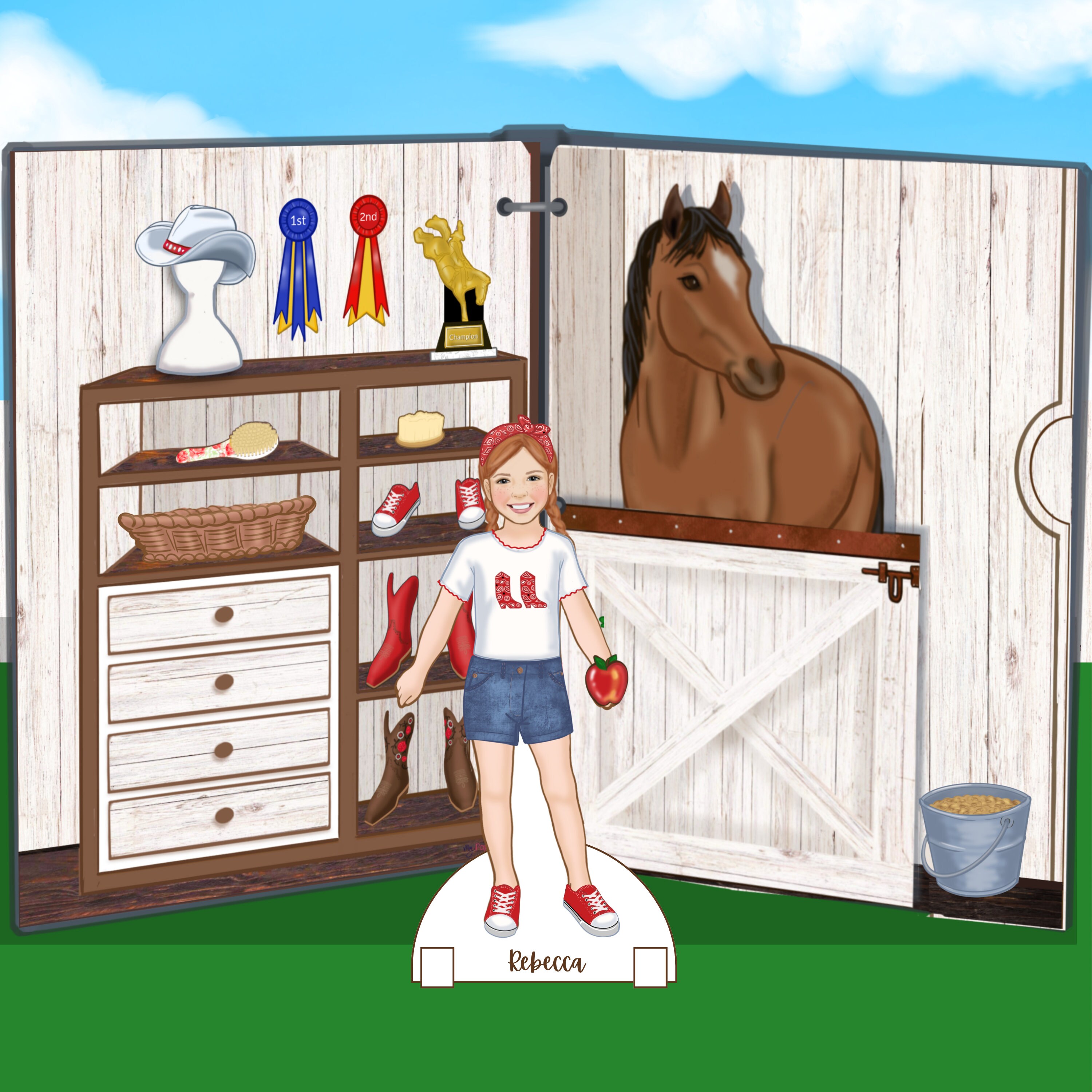 Printable Rodeo Clothes Rodeo Horse Also Fits All my Paper Doll ...