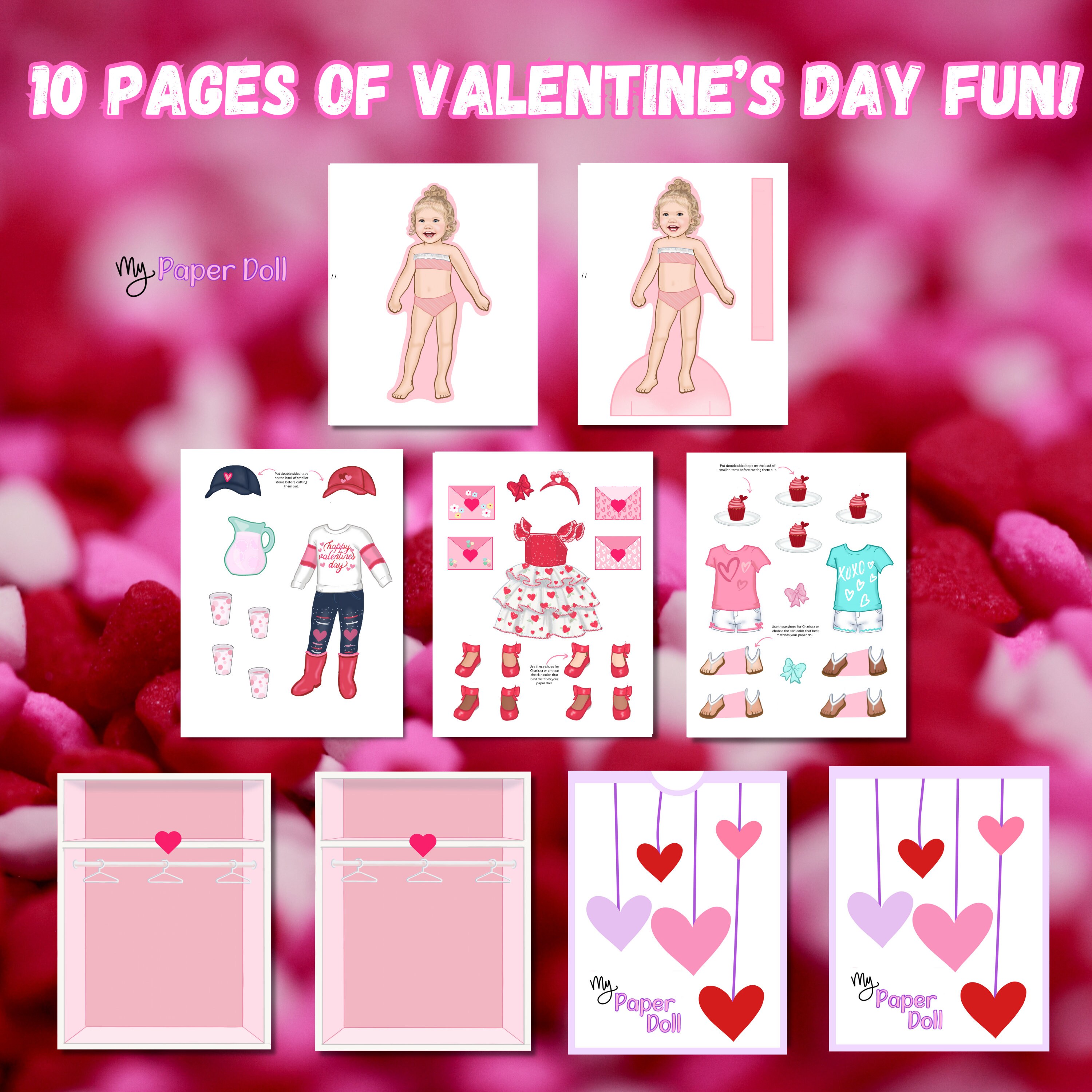 Printable Clothes for Valentine's Day Doll Also Fits my Paper Doll ...
