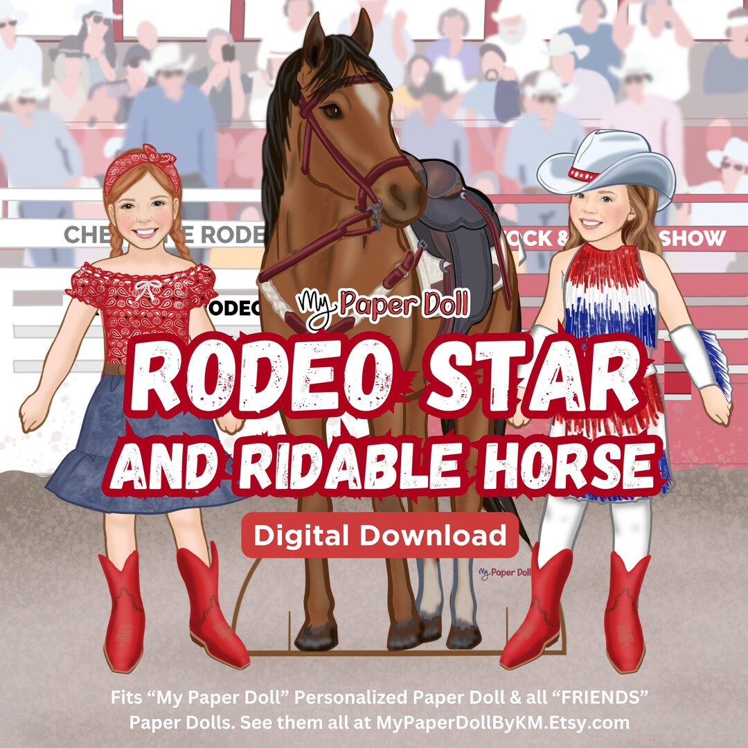 Printable Rodeo Clothes Rodeo Horse Also Fits All my Paper Doll ...