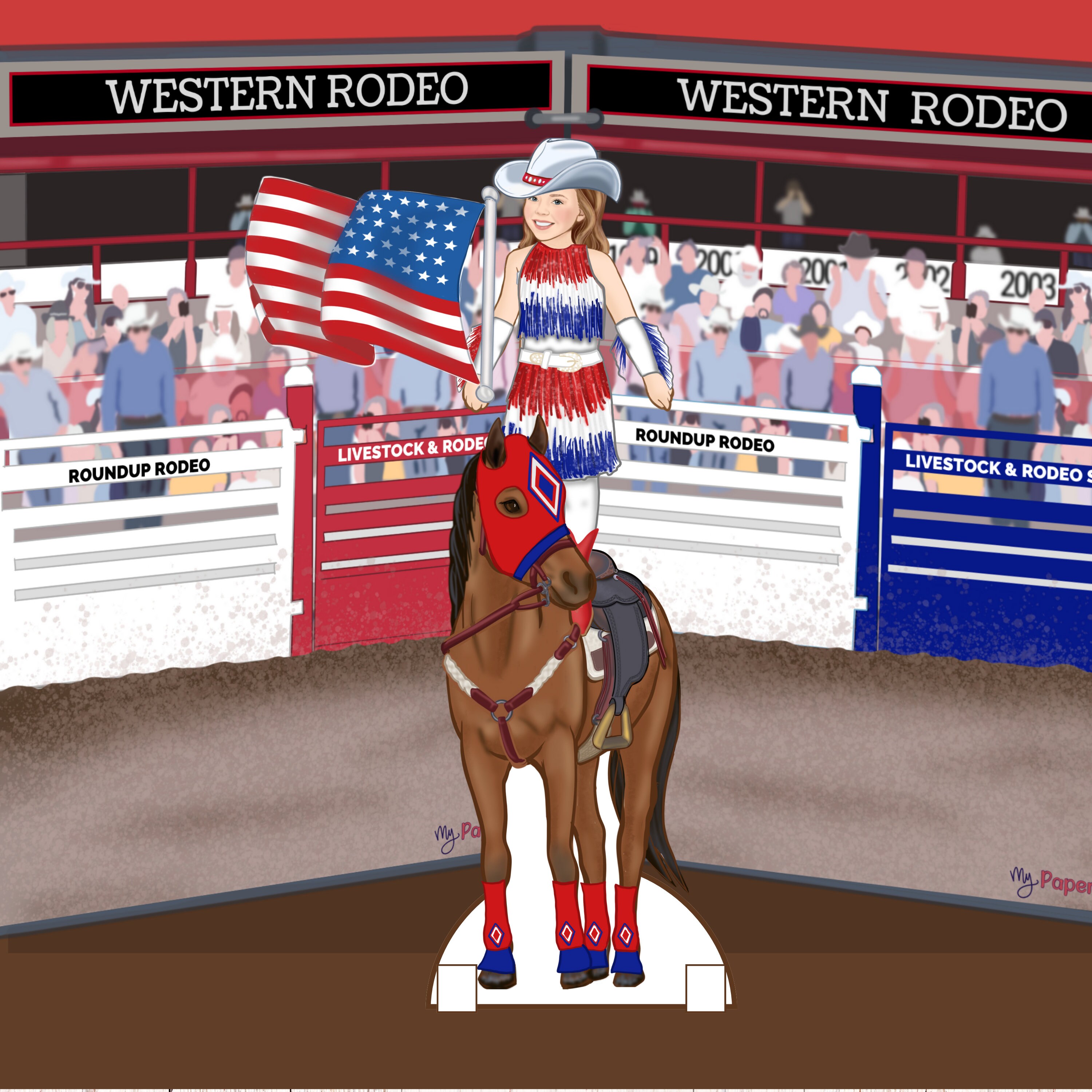 Printable Rodeo Clothes Rodeo Horse Also Fits All my Paper Doll ...