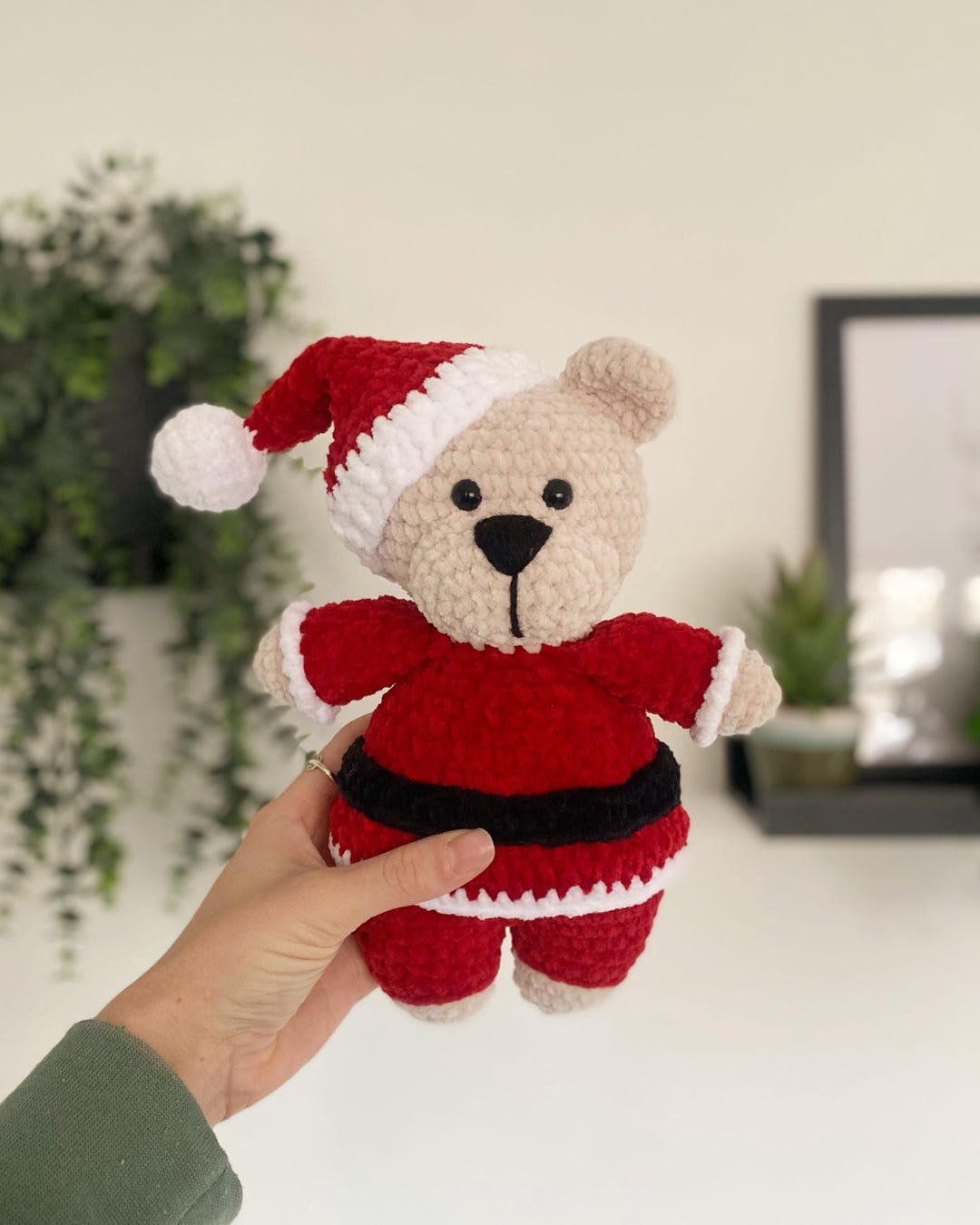 Santa Bear Crochet Pattern: Easy Christmas Plush (PDF Pattern) - Etsy