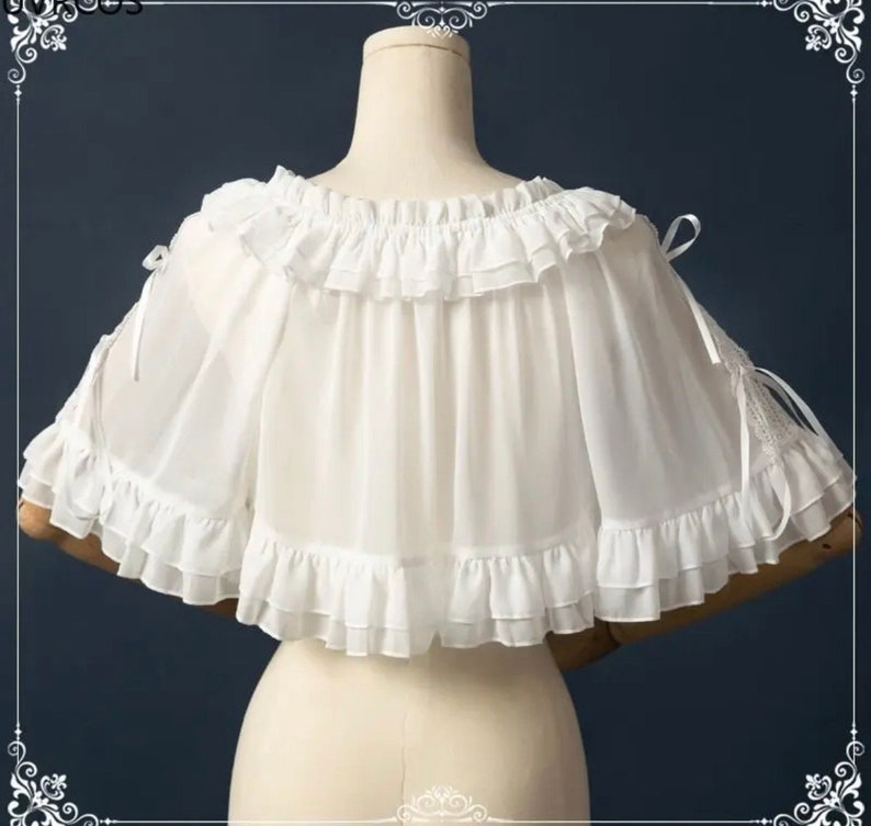 Vintage Style Bridal Cape With Ruffles - Etsy