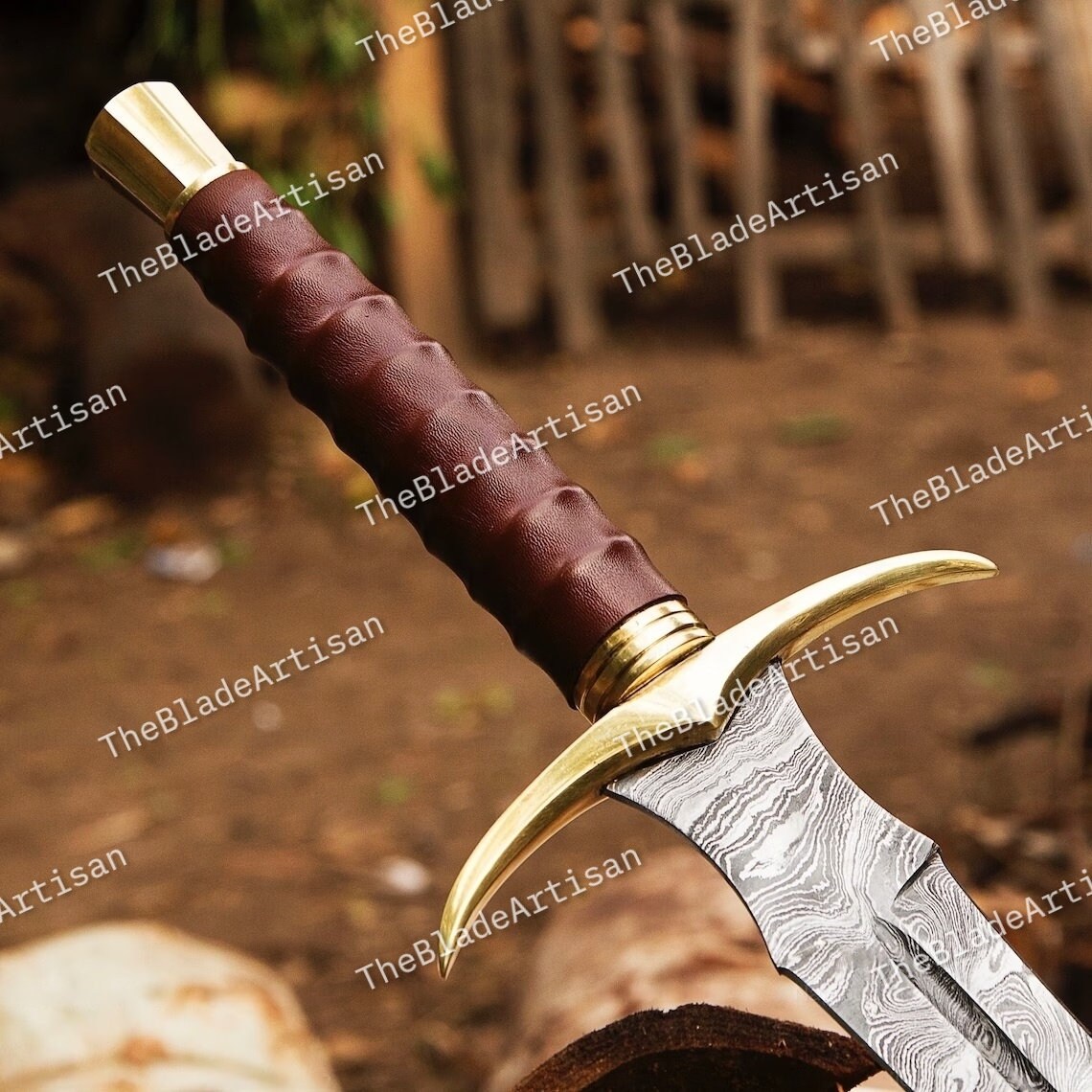Real Damascus Steel Sword Viking Swords Battle Swords Full - Etsy