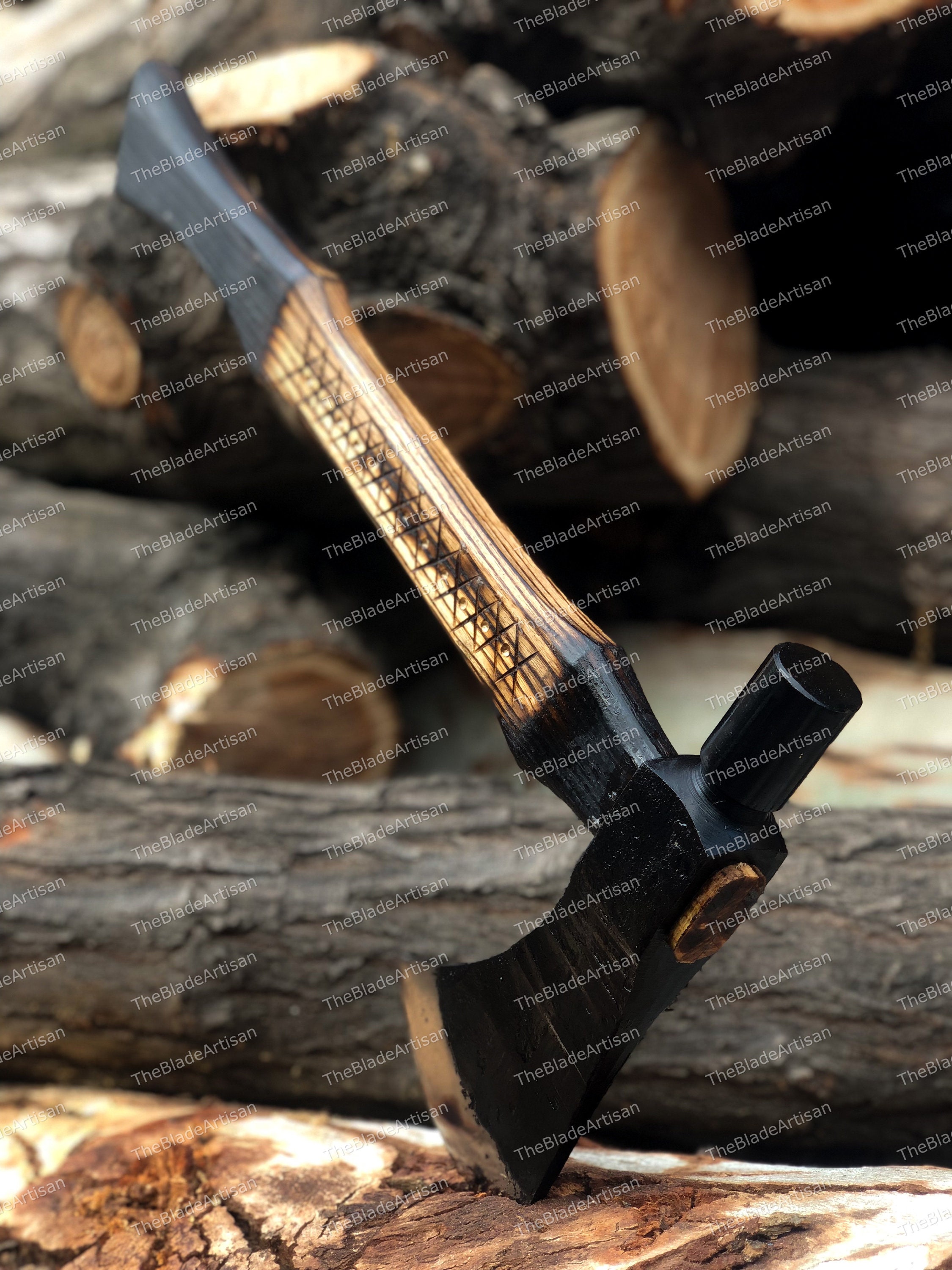 Viking Forged Axe Ragnar Viking Axe Personalised Hatchet Etsy