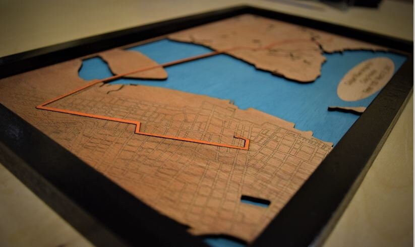 Cooper River Bridge Run Race Map (customizable) - Etsy