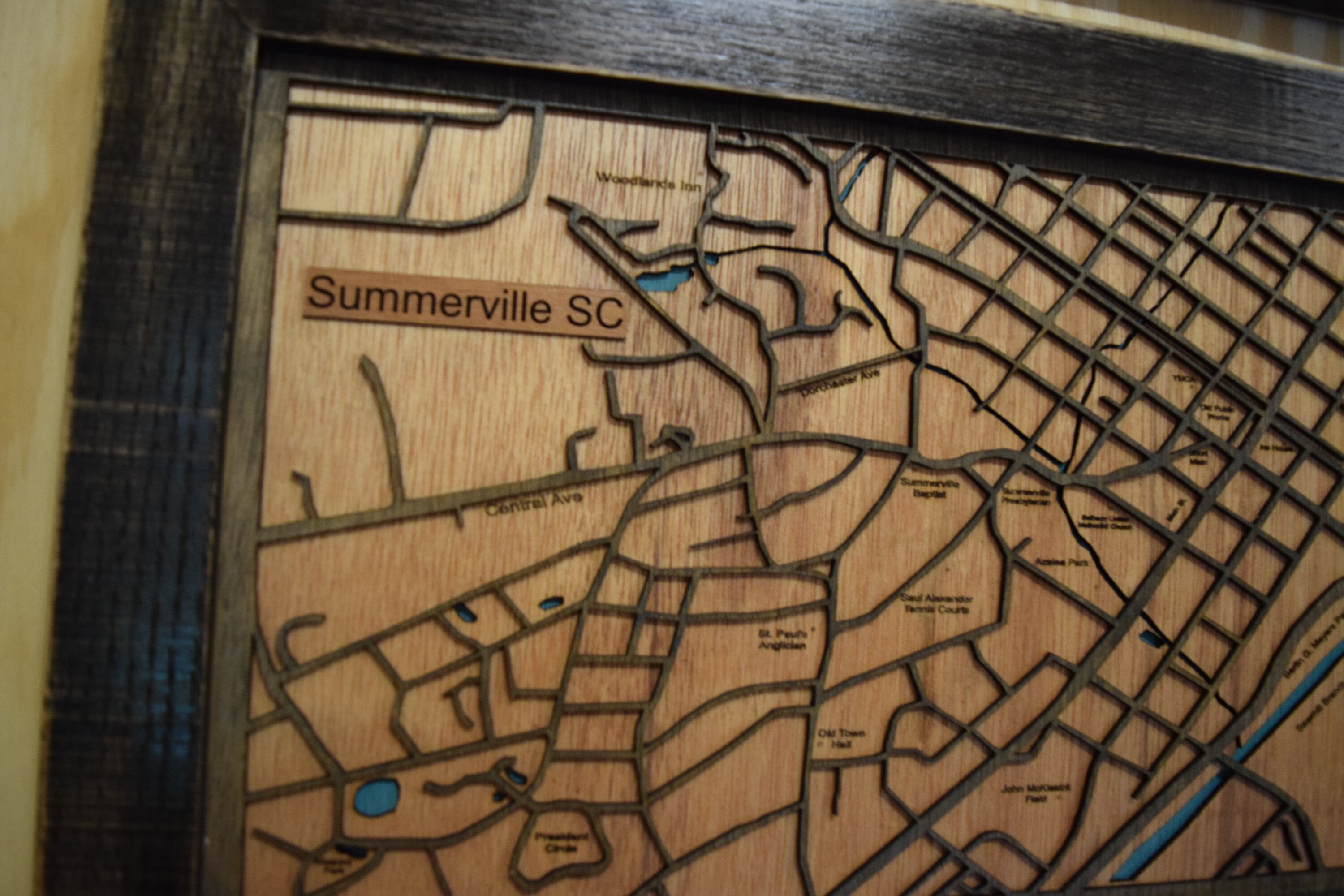 Any Town Map : Customized 3D Wooden Map - Etsy