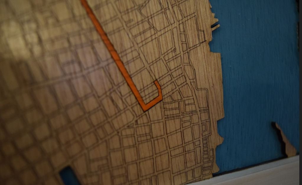 Cooper River Bridge Run Race Map customizable - Etsy