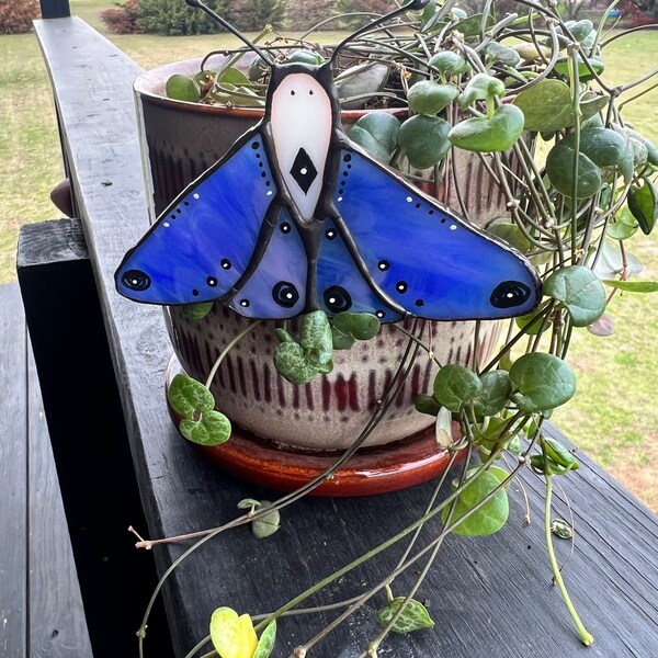 Stained Glass Moth - Etsy