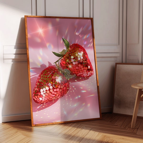Fruit Disco Ball Print - Etsy