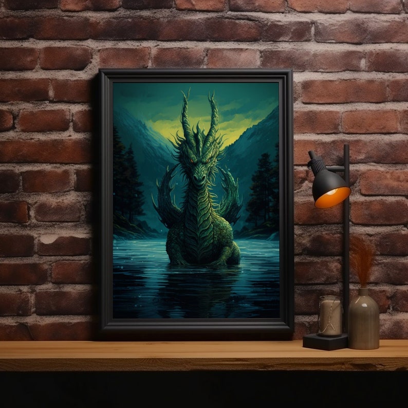 Loch Ness | Cryptid Poster | Loch Ness PNG | Digital Download | Cryptid Monsters | Loch Ness ...