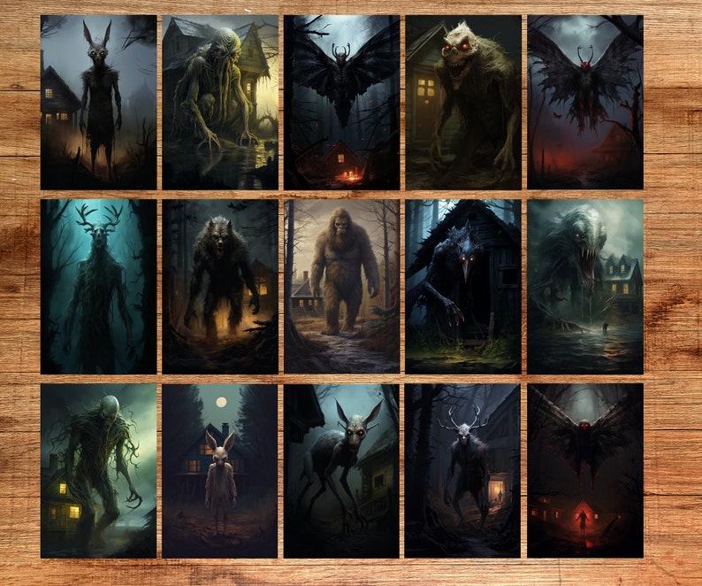 100 Cryptid BUNDLE, Cryptid Poster, Digital Download | Loch Ness ...