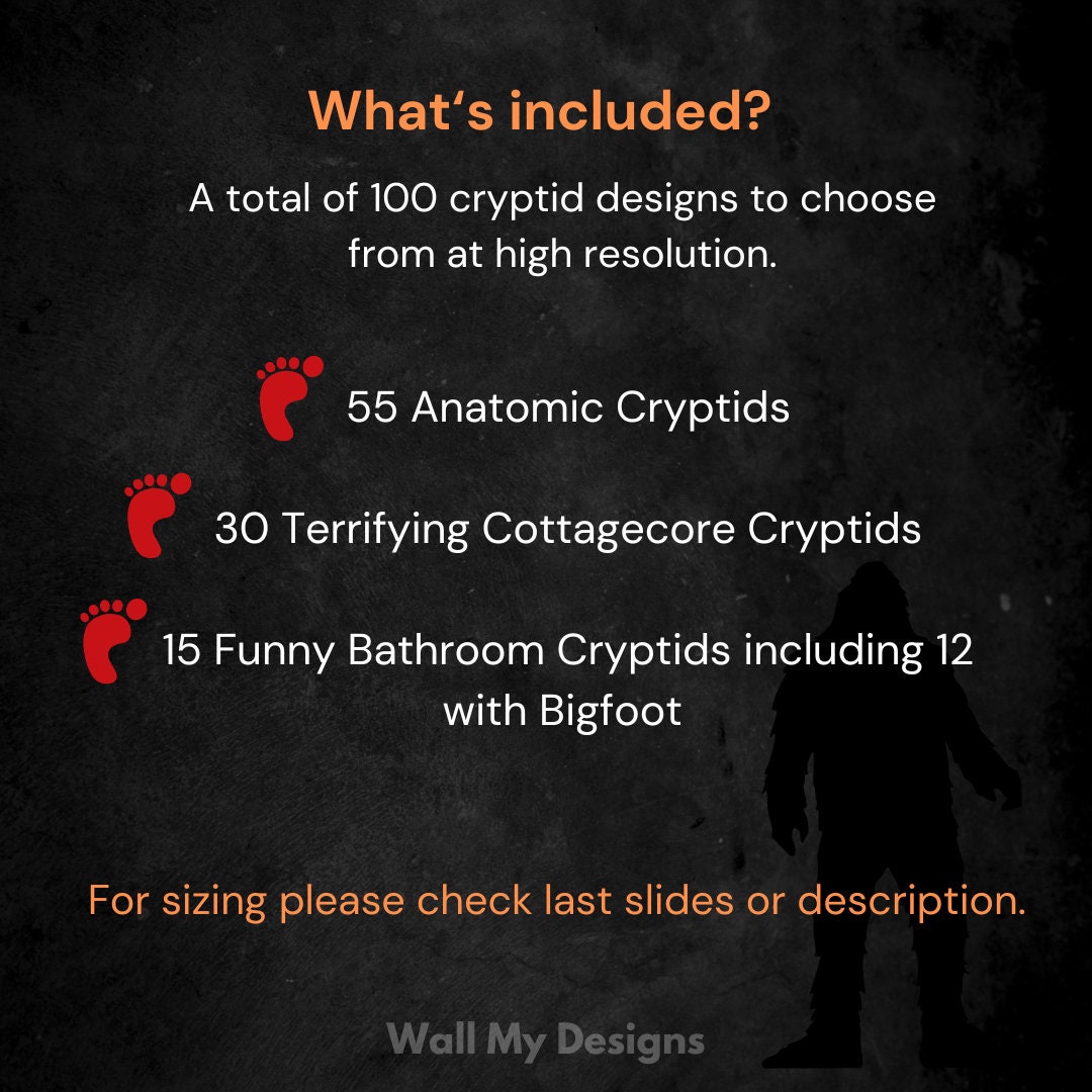 100 Cryptid BUNDLE, Cryptid Poster, Digital Download | Loch Ness ...