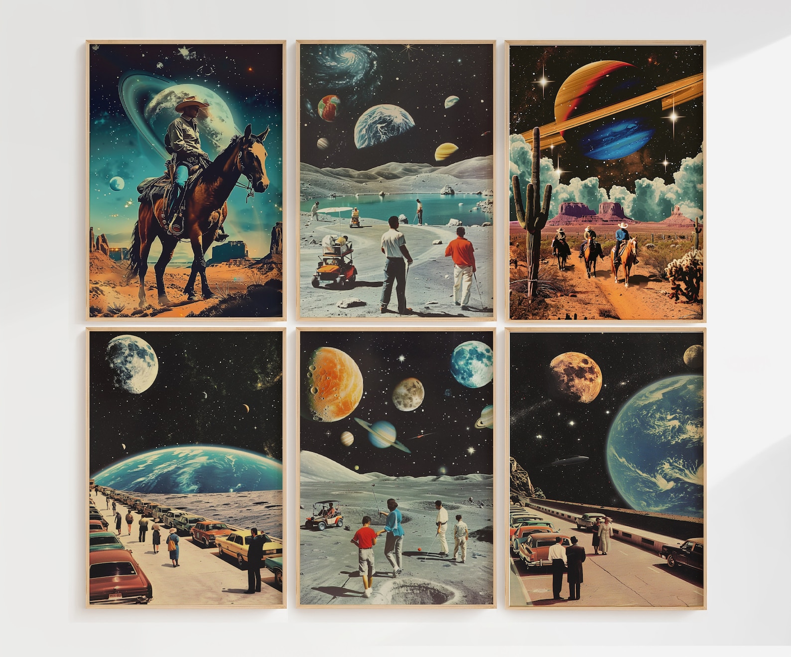 Retro Futurism Bundle | Vintage Futurism Posters Set of 25 | Sci-fi Art ...