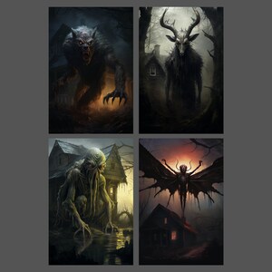 30 Cryptid Posters, Cryptid Creatures, Cryptid Printable, Cryptidcore ...