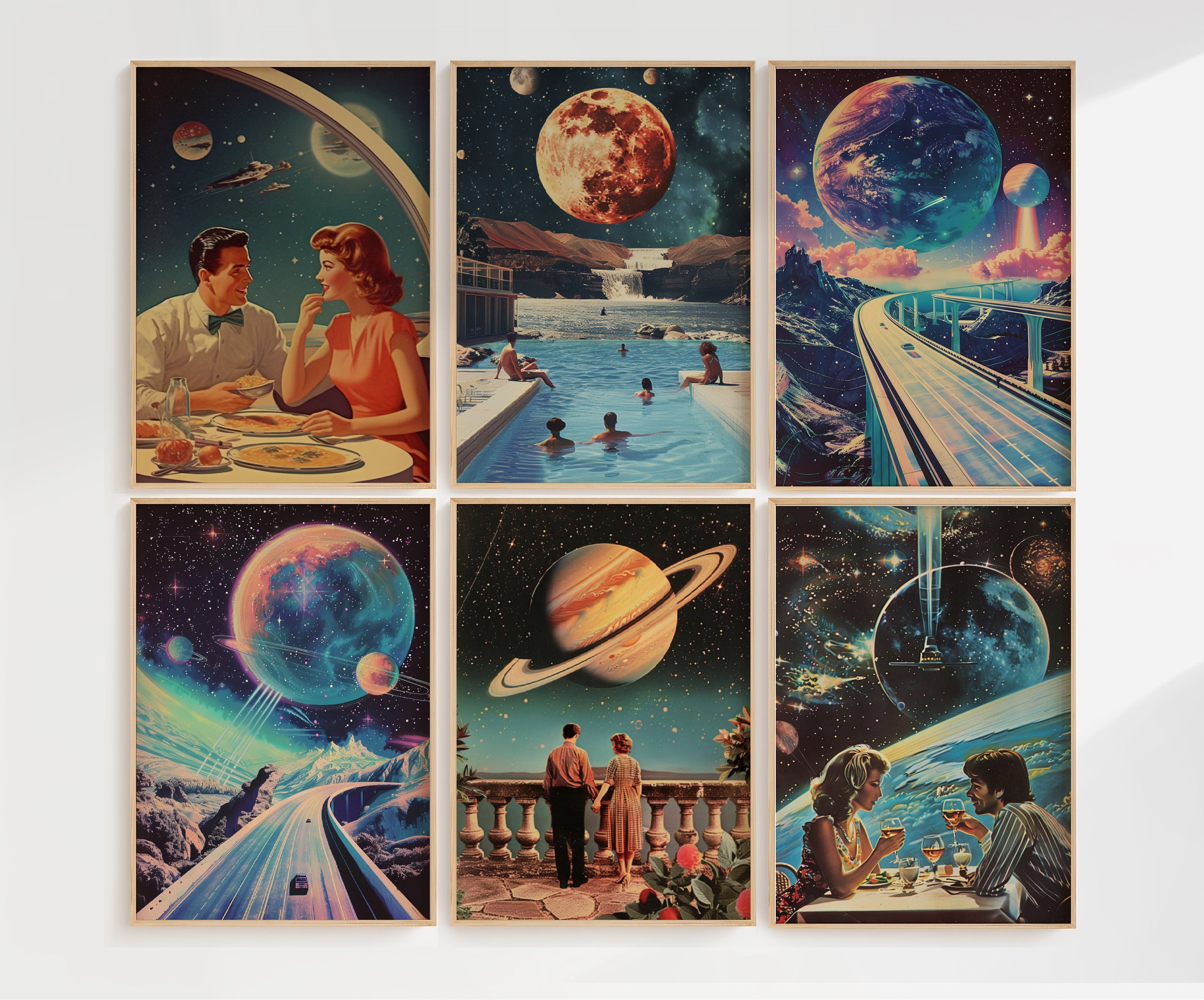 Retro Futurism Bundle Vintage Futurism Posters Set of 25 Sci-fi Art ...