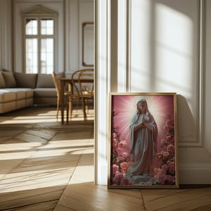 Mother Mary Printable | Modern Christian Art | Mother Mary Prints ...