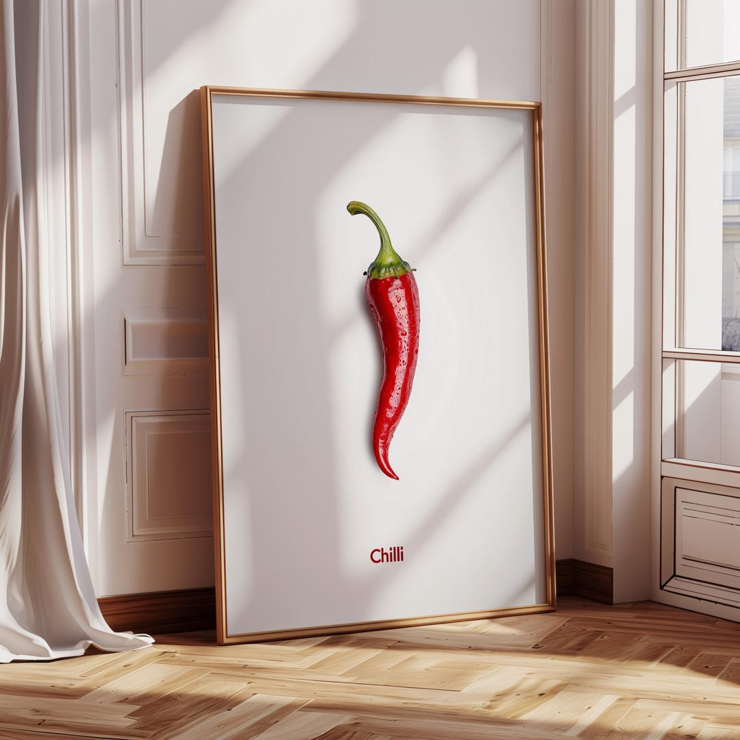 Red Hot Chilli Pepper Art Print | Funny Food Joke | Digital Download ...