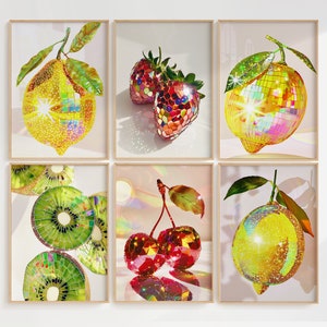 Disco Fruit Bundle, Glam Disco Ball Strawberry Fruit, Disco Strawberry ...