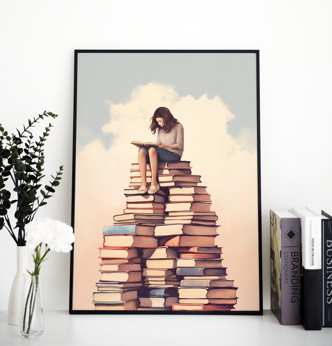 Book Lover Poster - Book Person Print - Book Lover Gift - Book Person ...