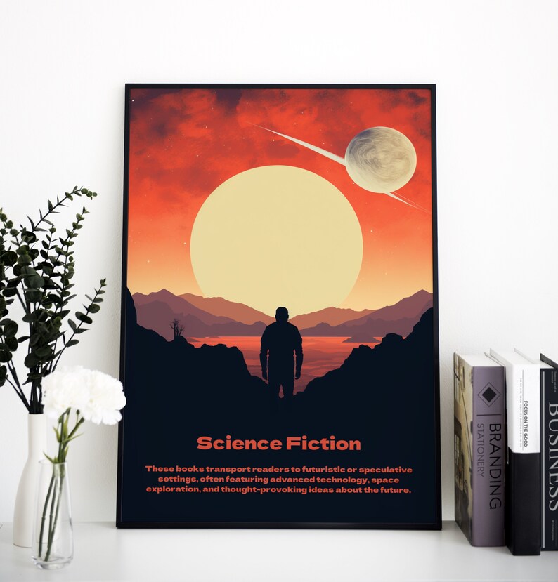 Book Genre Posters Set of 16 DIGITAL Downloads, Classroom Decor ...