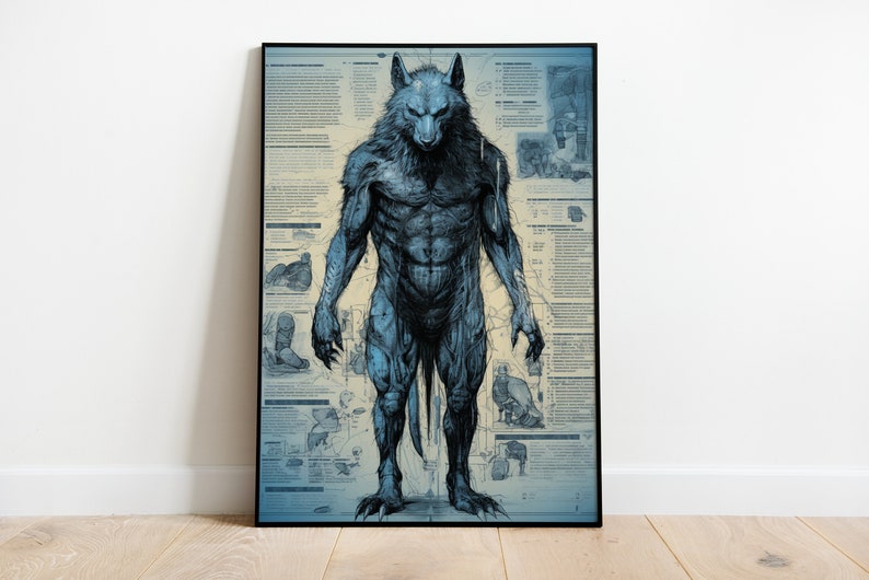 25 Cryptid Anatomy Posters | Digital Download | Loch Ness, Cthulhu ...