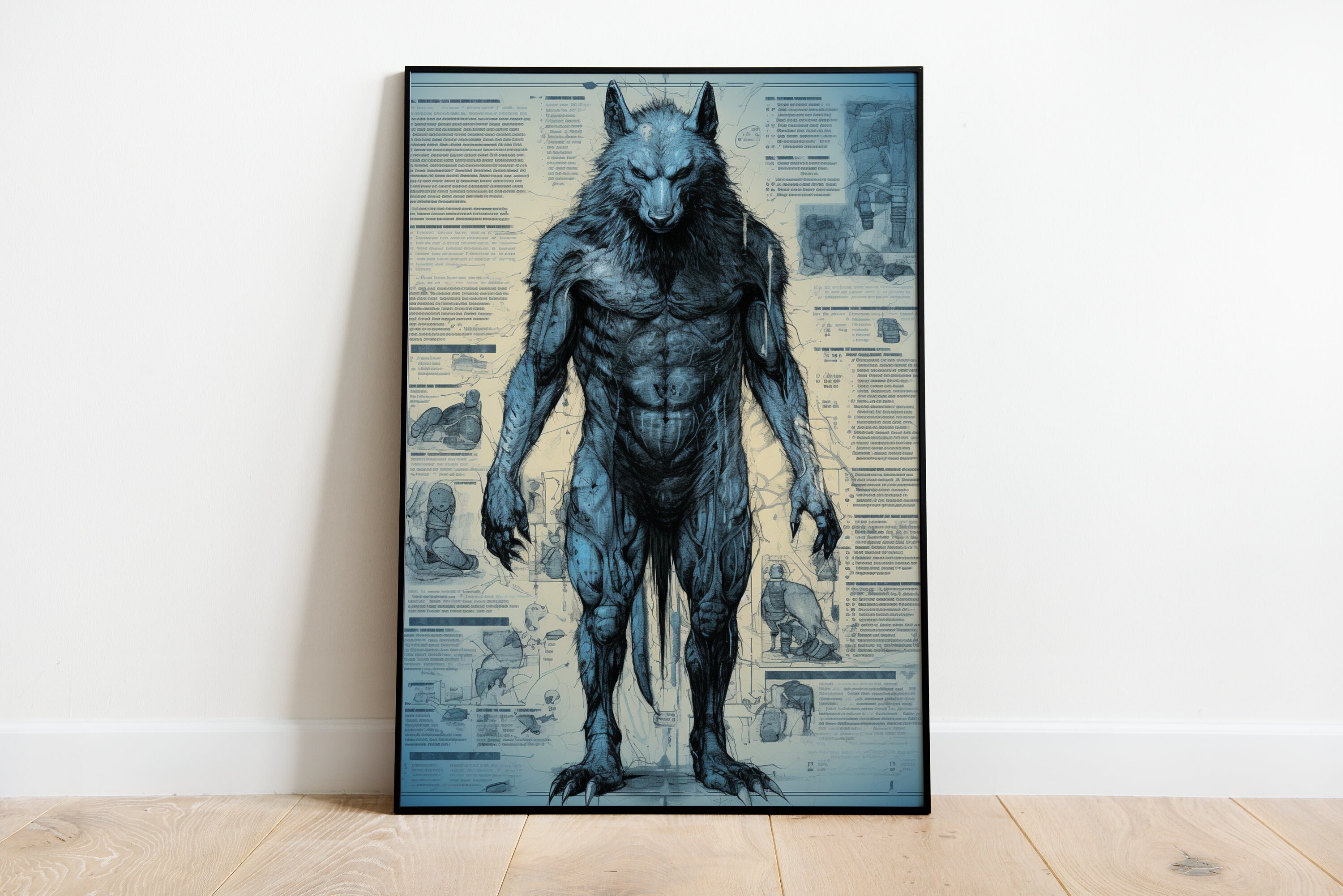 25 Cryptid Anatomy Posters Digital Download Loch Ness, Cthulhu, Wendigo Poster, Big Foot Monster ...