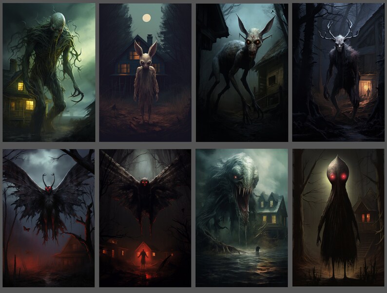 30 Cryptid Posters, Cryptid Creatures, Cryptid Printable, Cryptidcore ...