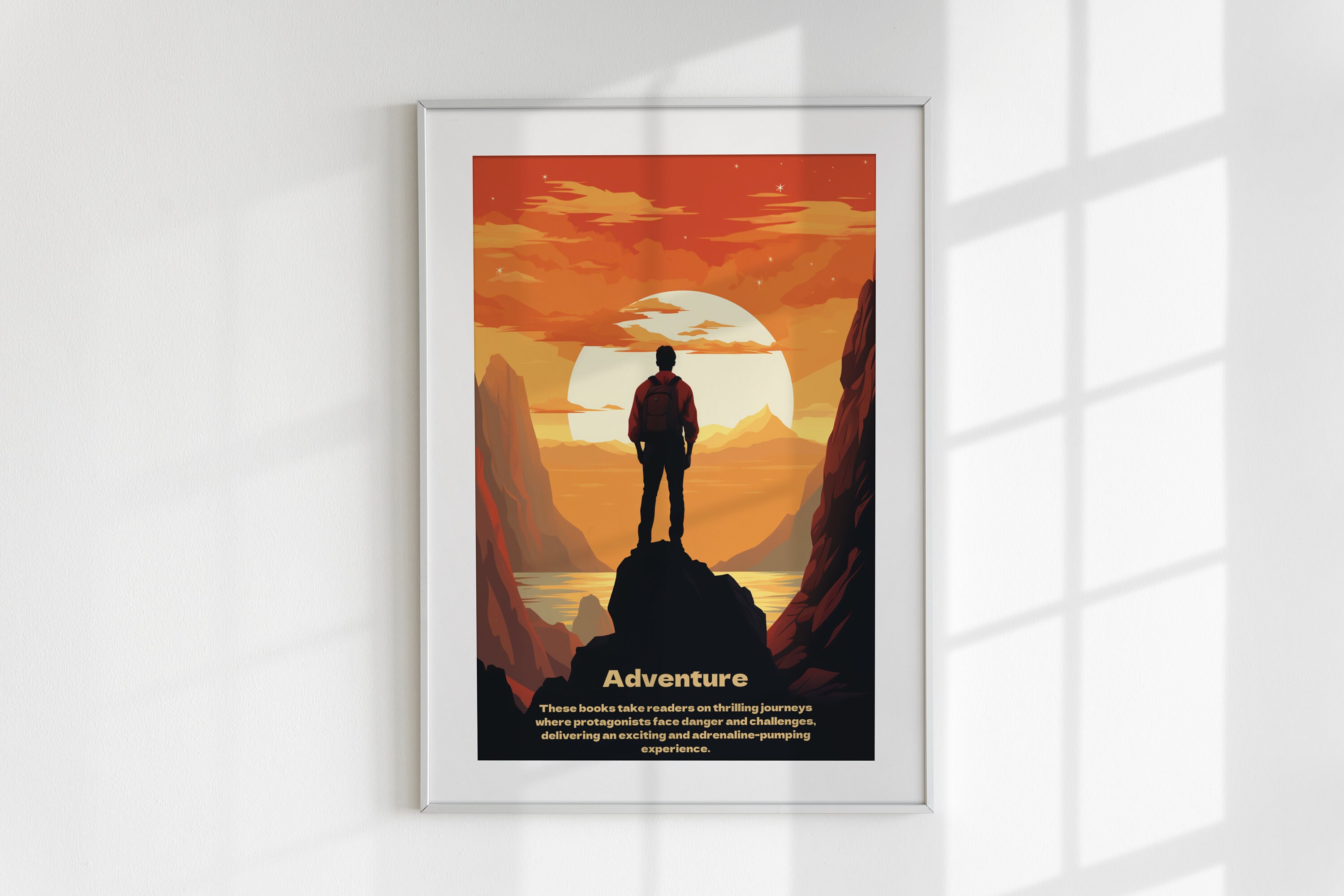 Book Genre Posters Set of 16 DIGITAL Downloads, Classroom Decor ...