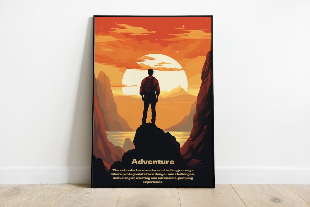 Adventure Book Genre Poster Classroom Decor Library Decor - Etsy UK