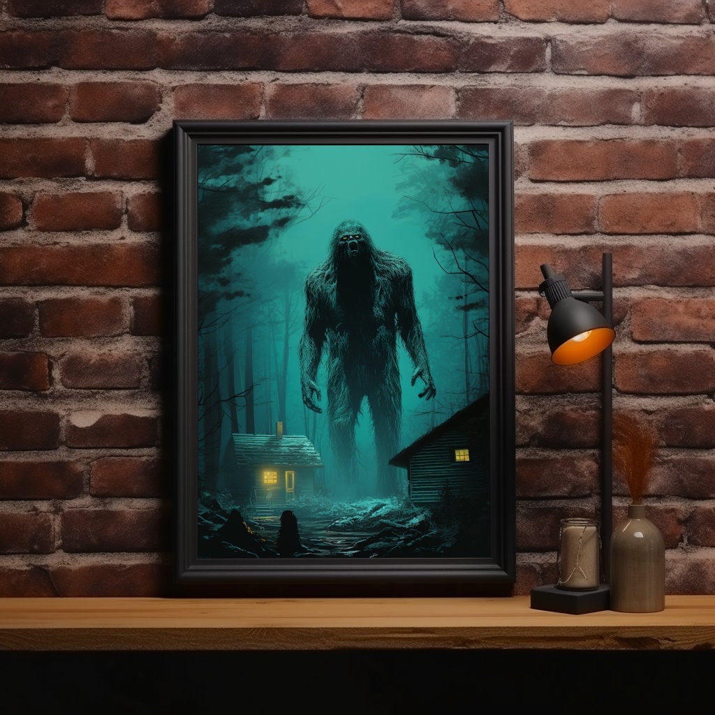 Bigfoot PNG | Bigfoot Cryptid Poster | Digital Download | Cryptid ...