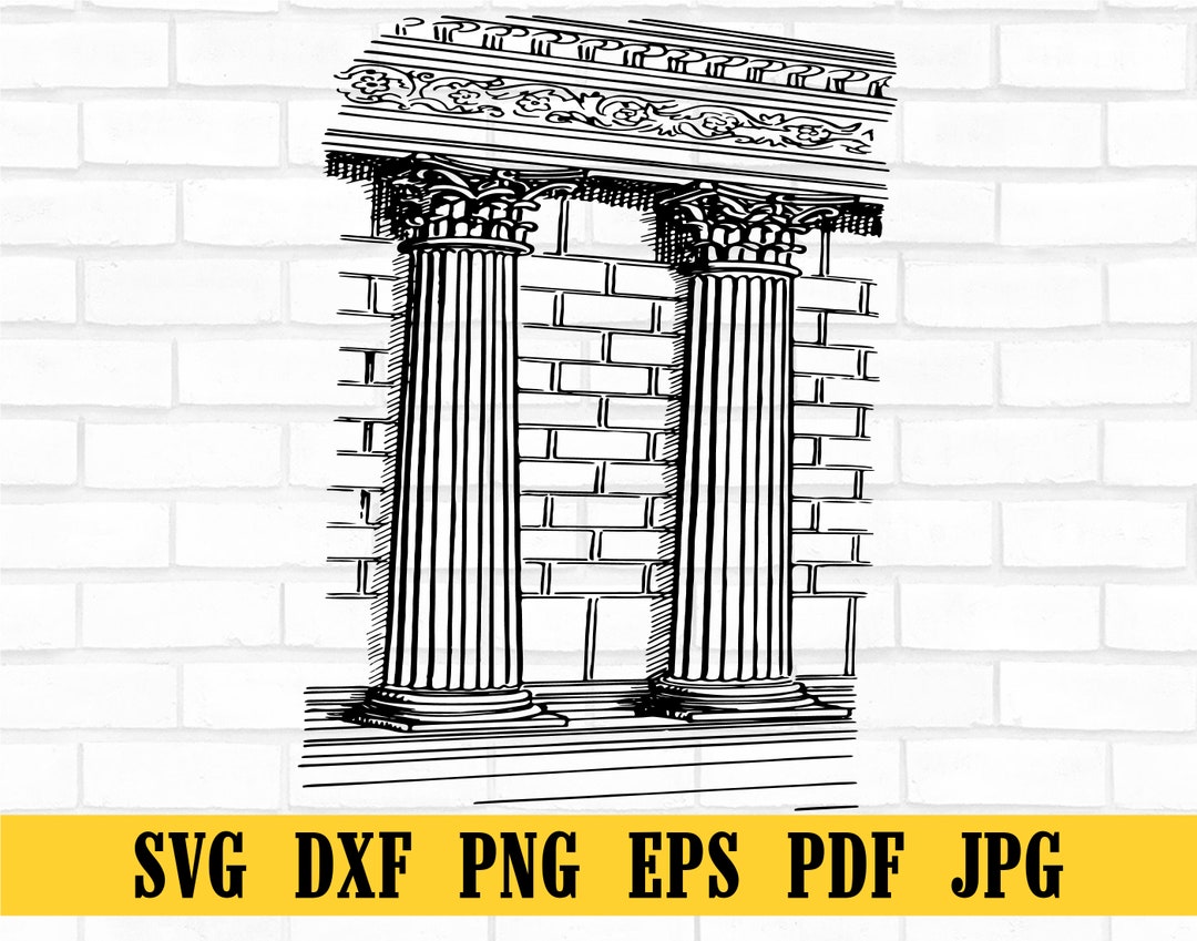 Column SVG Column Clip Art Vector Greek Column SVG Column Clipart ...