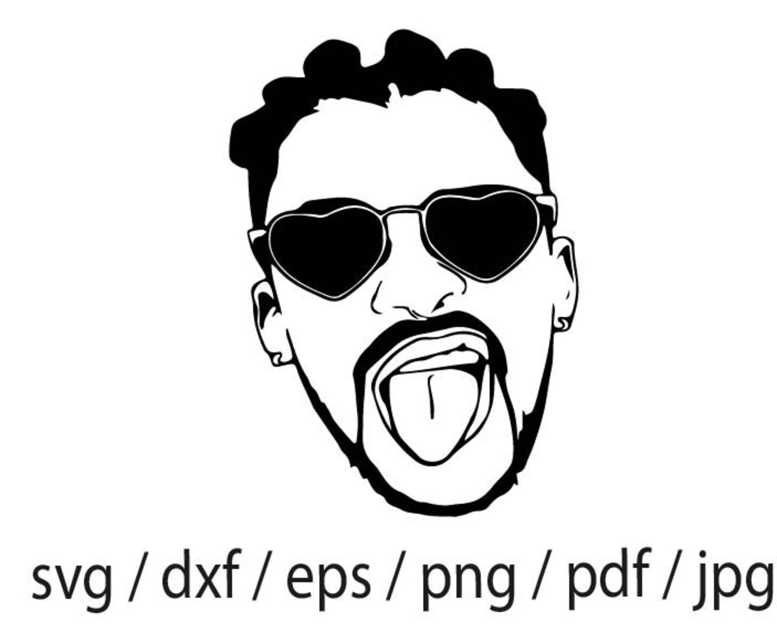 Bad Bunny SVG, Bad Bunny Face SVG, El Conejo Malo SVG, Instant Download ...