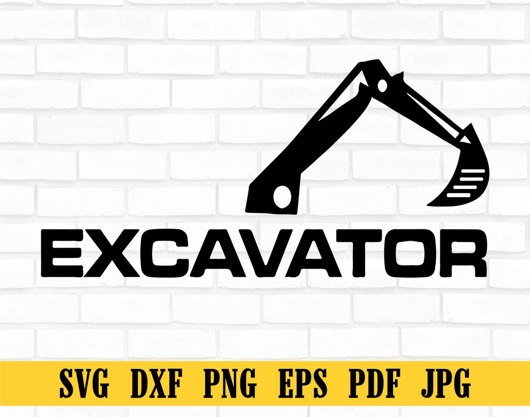 Bagger Design, Bagger SVG, Bau SVG, Bagger Clipart, Bagger geschnitten ...