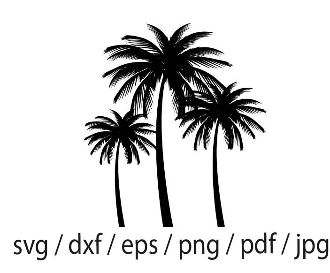 Palm Trees Svg Palm Svg Tropical Trees Svg Vacation Svg - Etsy