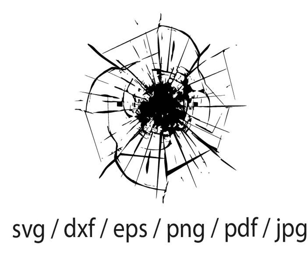 Cracked Wall Svg Cracked Glass Svg Explosion Svg Bullet Hole Svg Broken Wall Svg Etsy