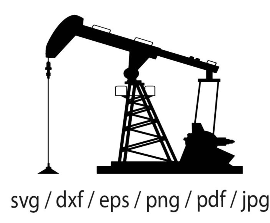 Oil Well Svg, Oil Drilling Svg, Petroleum Svg, Oil Well Dxf, Oil Well ...